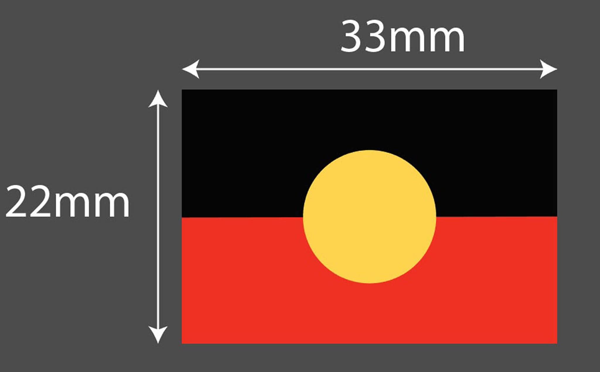 Sheet of 24 Aboriginal Flag and Torres Strait Vinyl Stickers eaach ...